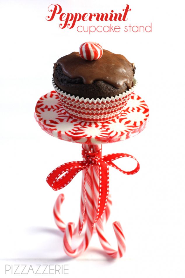 Tutorial: How to Make a Peppermint Cupcake Stand! | Pizzazzerie