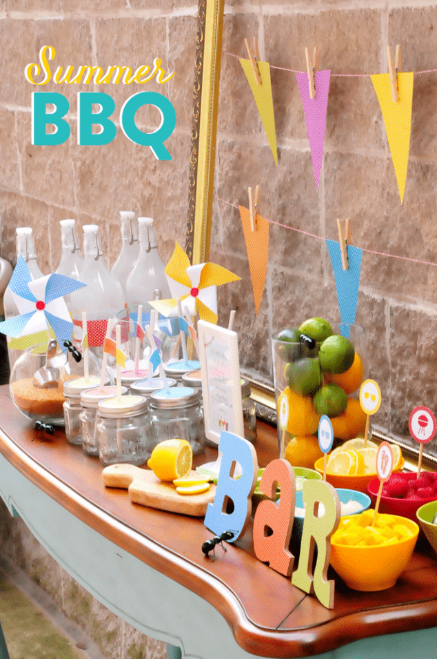 Colorful Summer BBQ Party! | Pizzazzerie