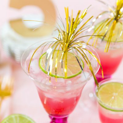 Celebrating 5: Tickled Pink Cocktail | Pizzazzerie