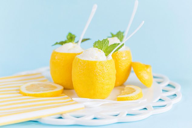 Delicious Lemon Frozen Yogurt Cups | Pizzazzerie