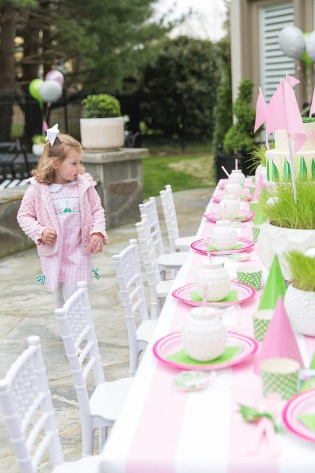Blakely's 4th Birthday: Pink "Golf Partee" - Pizzazzerie