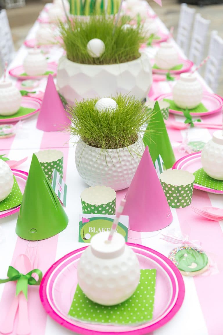 Blakely's 4th Birthday: Pink "Golf Partee" - Pizzazzerie