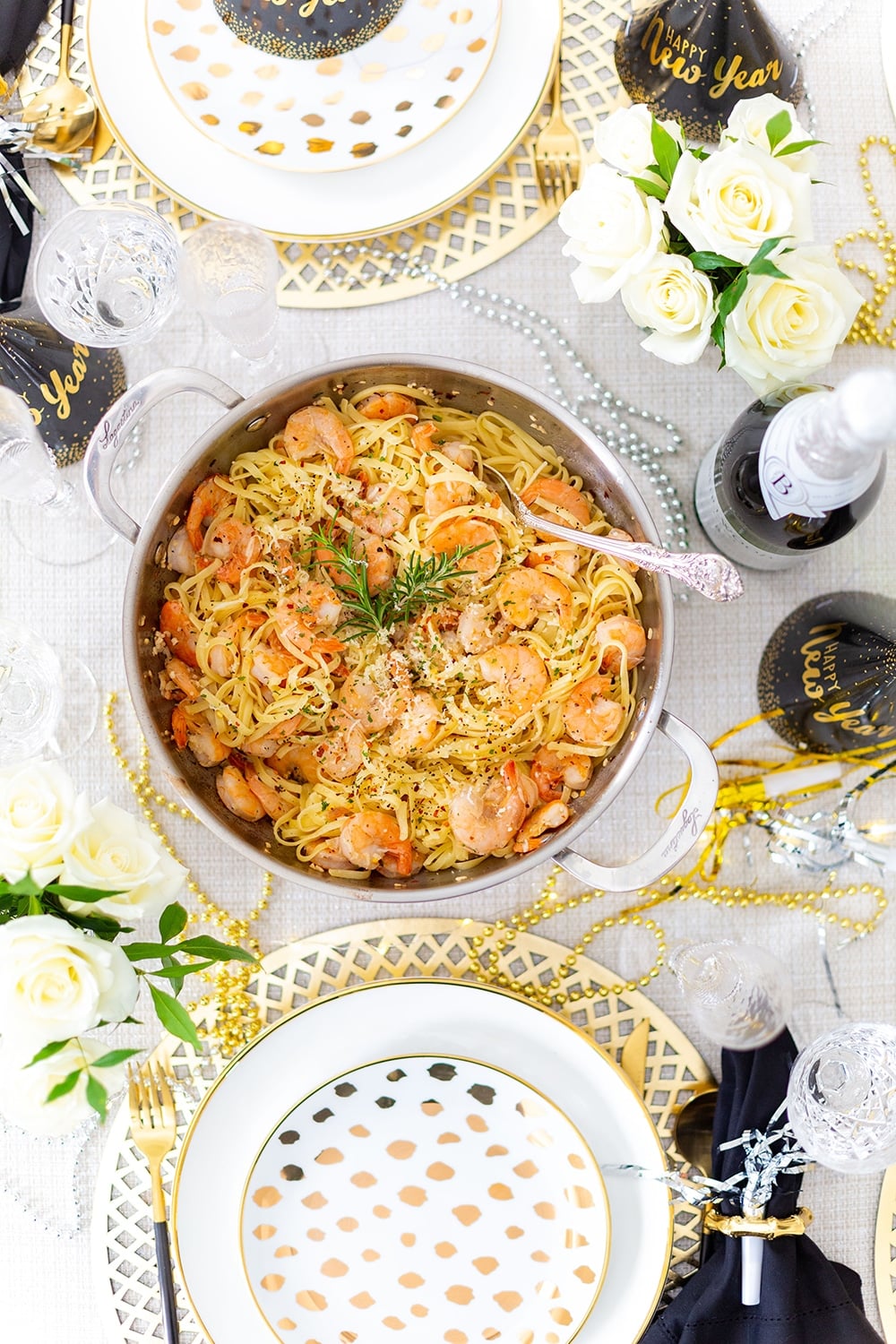 Champagne Shrimp Scampi | Pizzazzerie