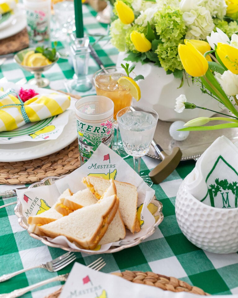 Masters Golf Tournament Tablescape - Pizzazzerie