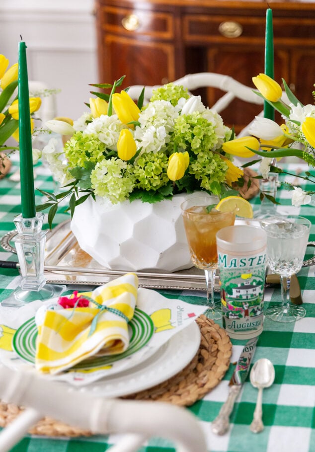 Masters Golf Tournament Tablescape - Pizzazzerie