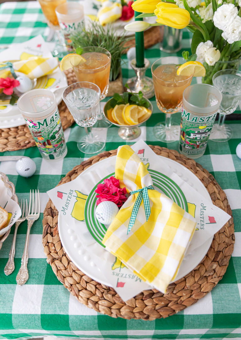 Masters Golf Tournament Tablescape - Pizzazzerie