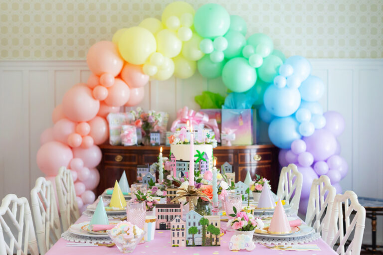 Rainbow Row Birthday Party - Pizzazzerie