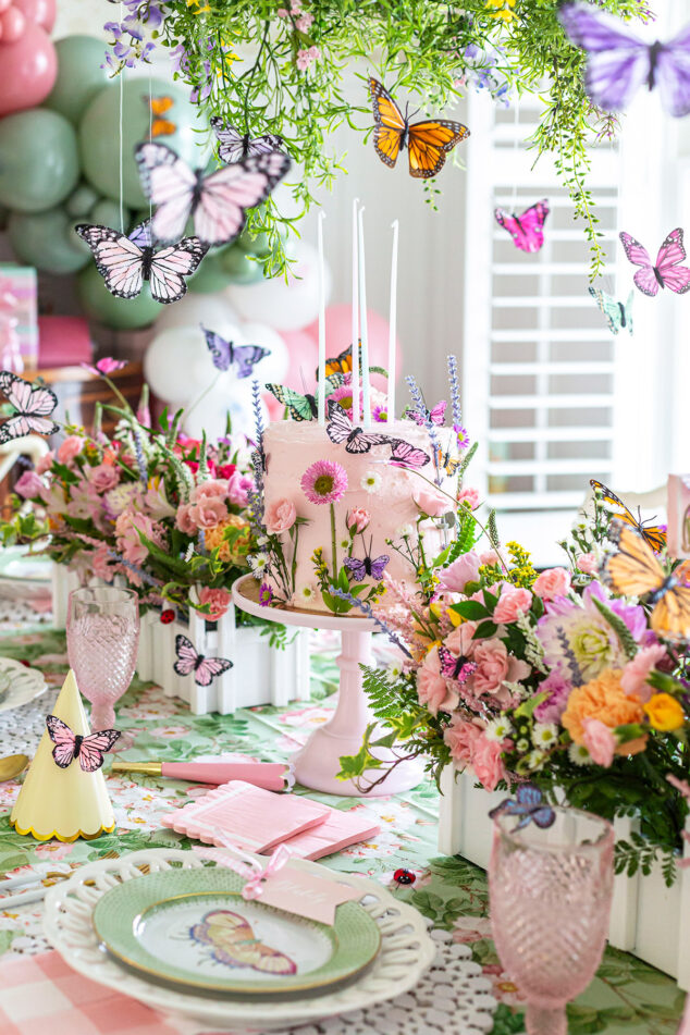 Butterfly Garden 4th Birthday Party - Pizzazzerie